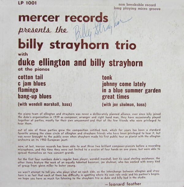Billy Strayhorn Trio by Billy Strayhorn Trio (Album): Reviews, Ratings ...