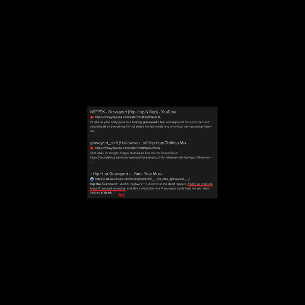 Dead Rappers > Dead Rockstars by mhzesent (Album): Reviews, Ratings ...