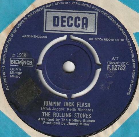 Jumpin' Jack Flash / Child of the Moon by The Rolling Stones (Single ...