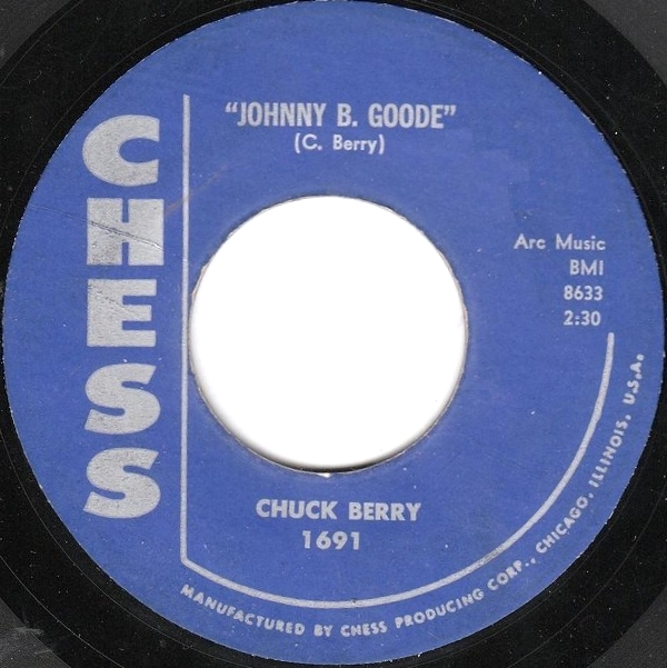 Johnny B. Goode / Around and Around by Chuck Berry (Single, Rock & Roll ...