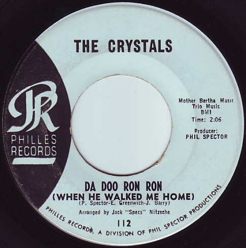 Da Doo Ron Ron (When He Walked Me Home) / Git' It by The Crystals ...
