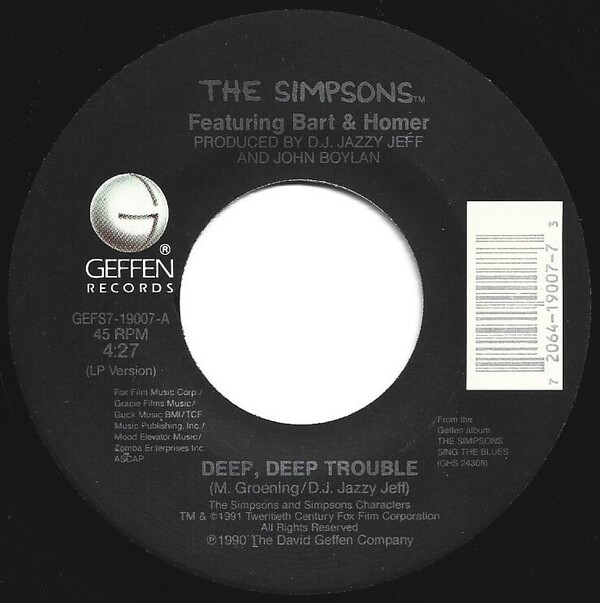 Deep, Deep Trouble / Sibling Rivalry by The Simpsons (Single; Geffen ...