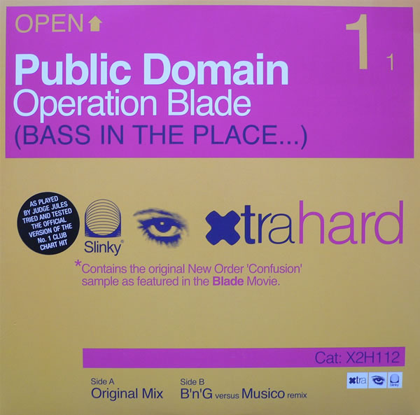 Operation Blade (Bass in the Place...) by Public Domain (Single; X2H112 ...