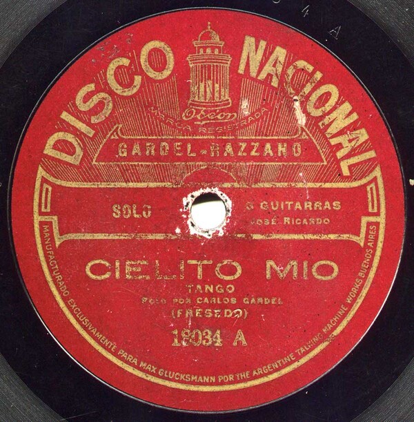 Cielito mío / De mi tierra by Carlos Gardel (Single; Odeon; 18034 ...