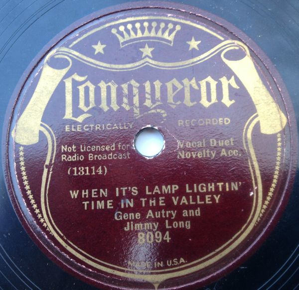 When It's Lamp Lightin' Time in the Valley / The Old Folks Back Home by ...