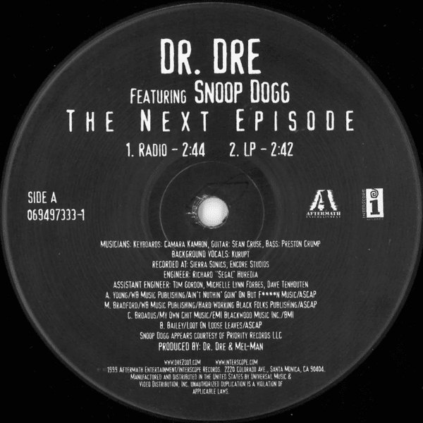 The Next Episode by Dr. Dre (Single, Gangsta Rap): Reviews, Ratings ...