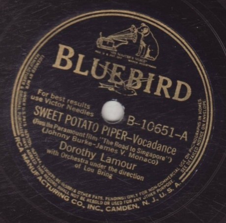 Sweet Potato Piper / Palms of Paradise by Dorothy Lamour (Single ...