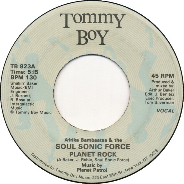 Planet Rock by Afrika Bambaataa & The Soul Sonic Force (Single, Electro ...