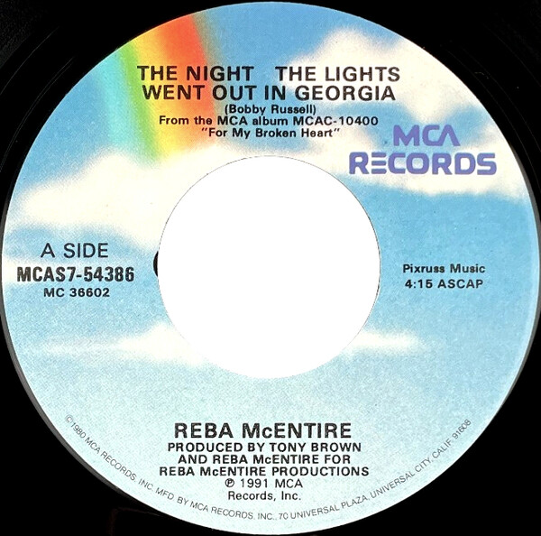 The Night the Lights Went Out in Georgia / All Dressed Up (With Nowhere ...