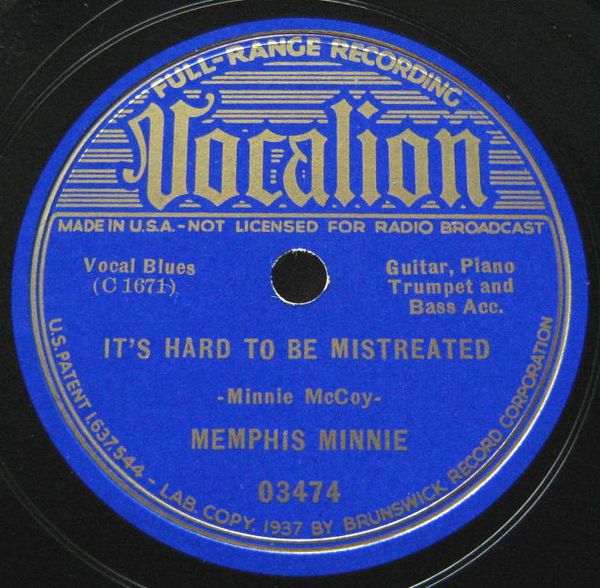 It's Hard to Be Mistreated / Man You Won't Give Me No Money by Memphis ...