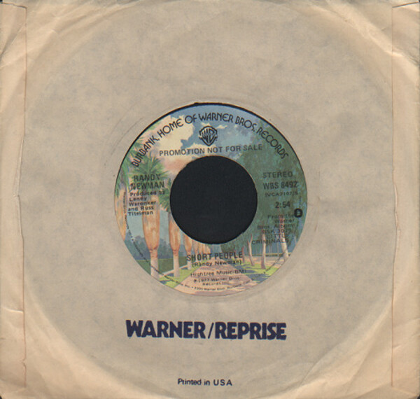 Short People by Randy Newman (Single; Warner Bros.; WBS 8492): Reviews ...