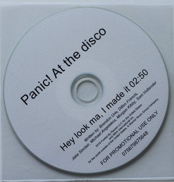 Hey Look Ma, I Made It by Panic! at the Disco (Single, Electropop ...