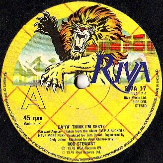 Da' Ya' Think I'm Sexy? / Dirty Weekend by Rod Stewart (Single, Disco ...