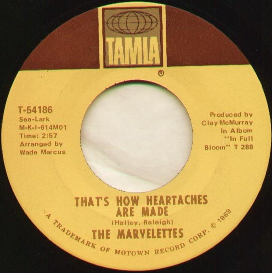 That's How Heartaches Are Made / Rainy Mourning by The Marvelettes ...