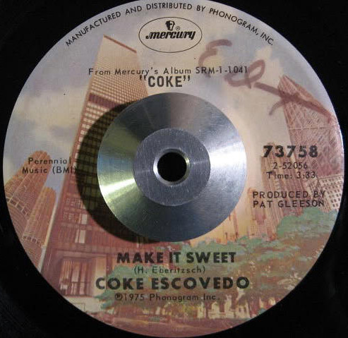 Make It Sweet / Rebirth by Coke Escovedo (Single, Funk): Reviews ...