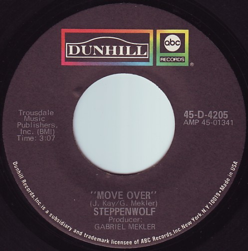 Move Over / Power Play by Steppenwolf (Single, Psychedelic Rock ...