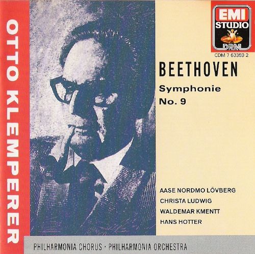 Symphonie No. 9 by Philharmonia Orchestra / Philharmonia Chorus / Otto Klemperer / Aase Nordmo ...