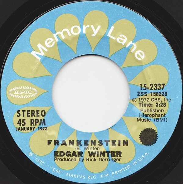 Frankenstein / Free Ride by The Edgar Winter Group (Single, Hard Rock ...