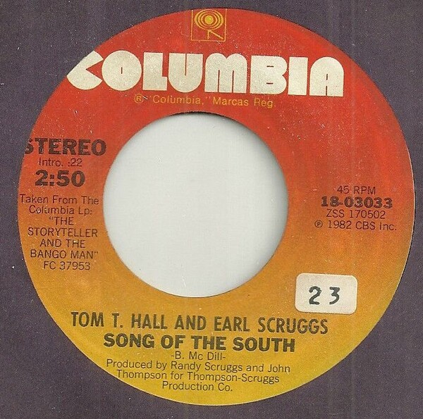Song of the South / Shackles and Chains by Tom T. Hall & Earl Scruggs ...