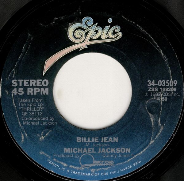 Billie Jean / Can't Get Outta the Rain by Michael Jackson (Single ...