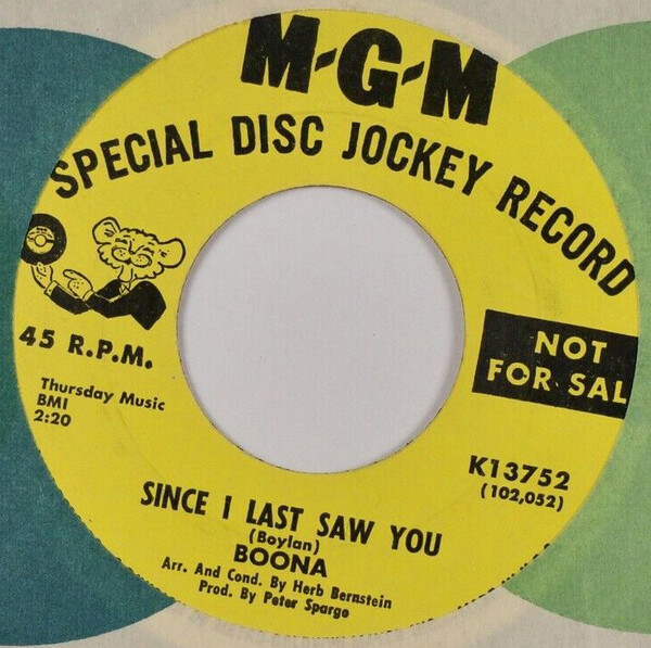 Since I Last Saw You / Just Part of Your Dream by Boona (Single ...