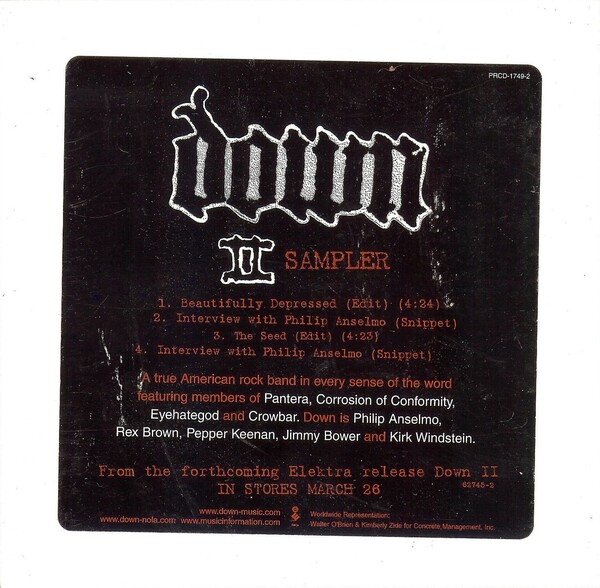 Down II Sampler by Down (Additional release, Stoner Metal): Reviews, Ratings, Credits, Song list ...