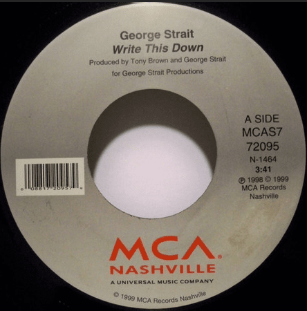 Write This Down by George Strait (Single, Contemporary Country): Reviews, Ratings, Credits, Song ...