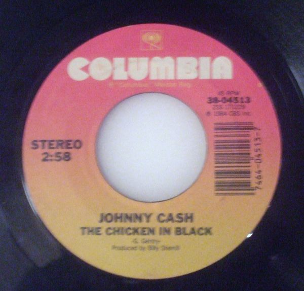 The Chicken in Black / Battle of Nashville by Johnny Cash (Single ...