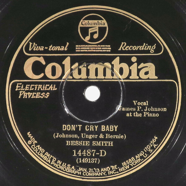 Don't Cry Baby / You Don't Understand by Bessie Smith (Single, Blues ...