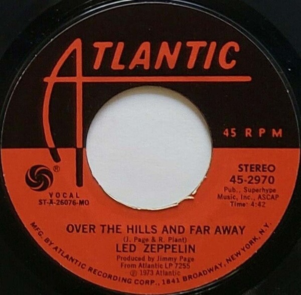 Over the Hills and Far Away / Dancing Days by Led Zeppelin (Single ...