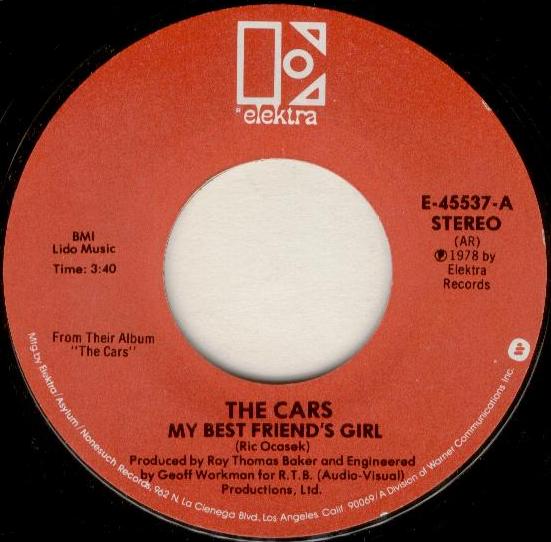 My Best Friend's Girl / Don't Cha Stop by The Cars (Single, New Wave ...