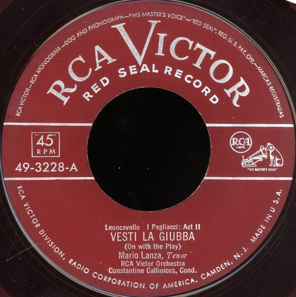 Vesti La Giubba (On With the Play) / Ave Maria by RCA Victor Orchestra ...