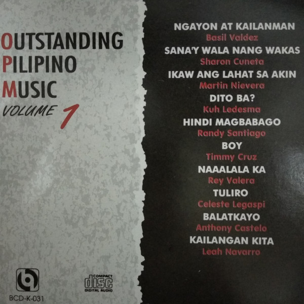 Outstanding Pilipino Music Volume 1 by Various Artists (Compilation ...