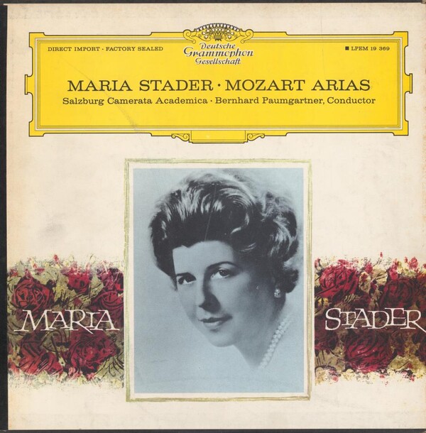 Arias by Camerata Salzburg / Bernhard Paumgartner / Maria Stader (Album ...