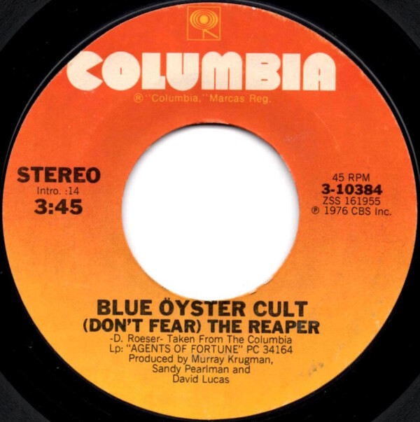 (Don't Fear) The Reaper / Tattoo Vampire by Blue Öyster Cult (Single ...
