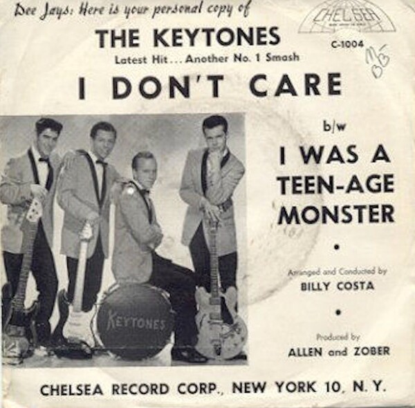 I Don't Care / I Was a Teenage Monster by The Keytones (Single ...