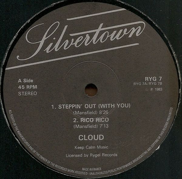 Steppin' Out (With You) / Rico Rico / Steppin' Out Jam by Cloud [80s ...