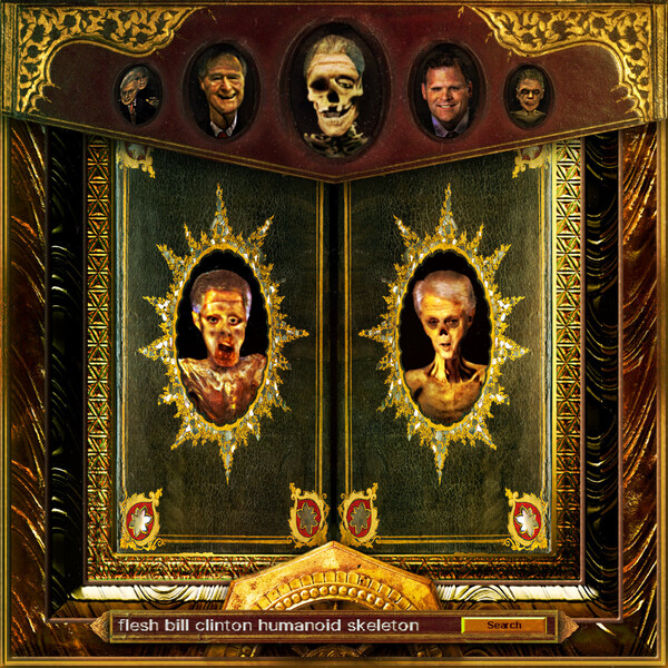 Flesh Bill Clinton Humanoid Skeleton by Dealers of God (Album ...