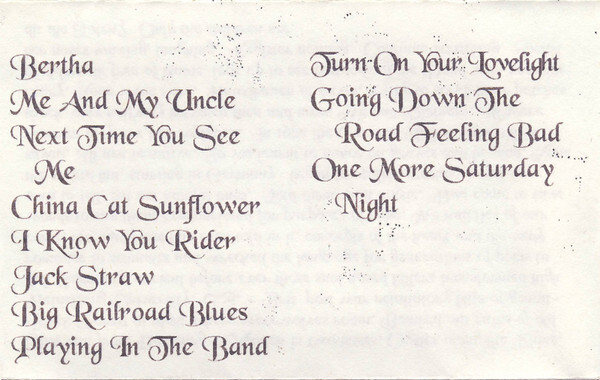 Hundred Year Hall by Grateful Dead (Bootleg; n/a; n/a): Reviews ...