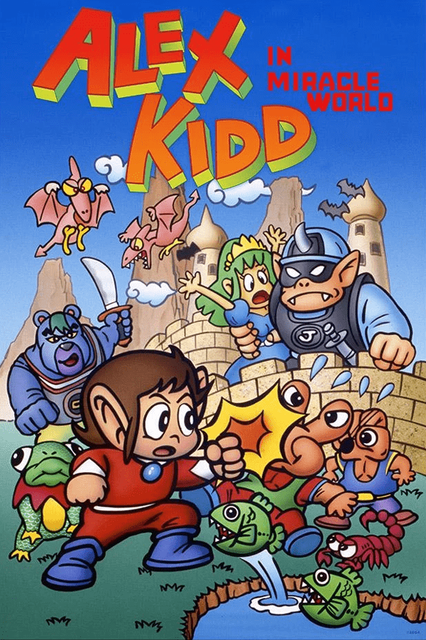 Alex Kidd in Miracle World (video game, 2D platformer, fantasy, side ...
