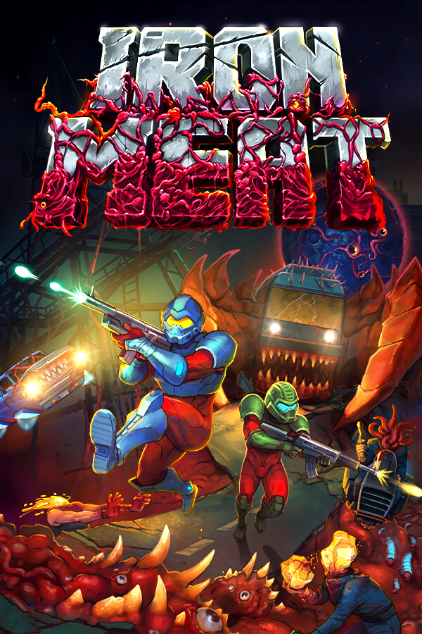 Iron Meat (video game, 2D platformer, run and gun, post-apocalyptic ...