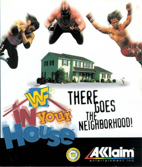 WWF in Your House (video game, pro wrestling, digitized sprites, 3/4 ...
