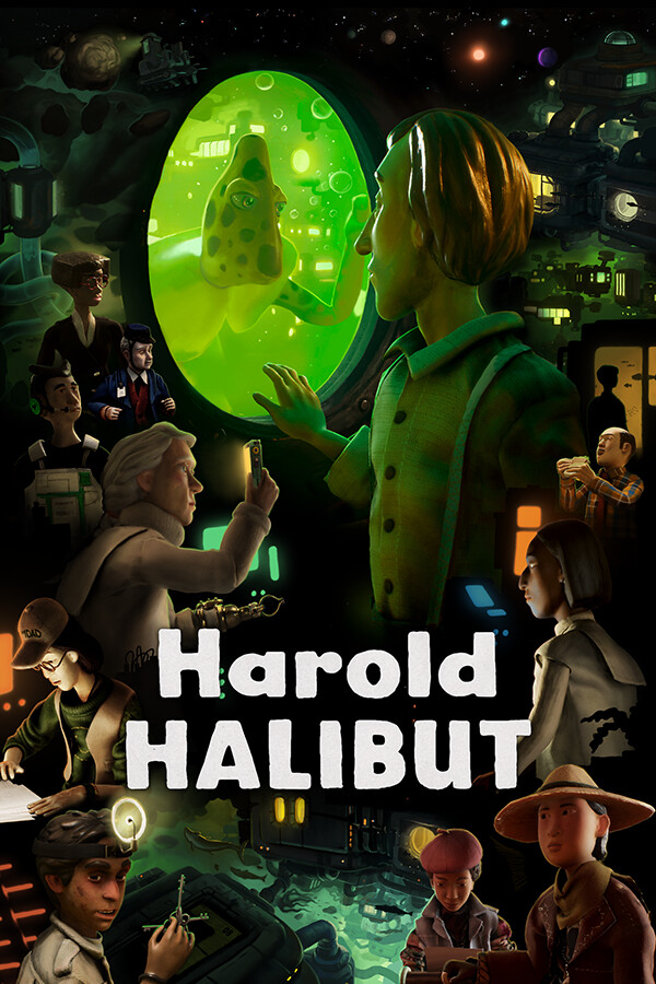 Harold Halibut (video game, narrative adventure, alien, side scroller ...