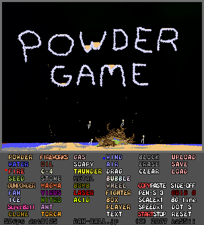Powder Game (video game, Browser, 2007) reviews & ratings - Glitchwave ...
