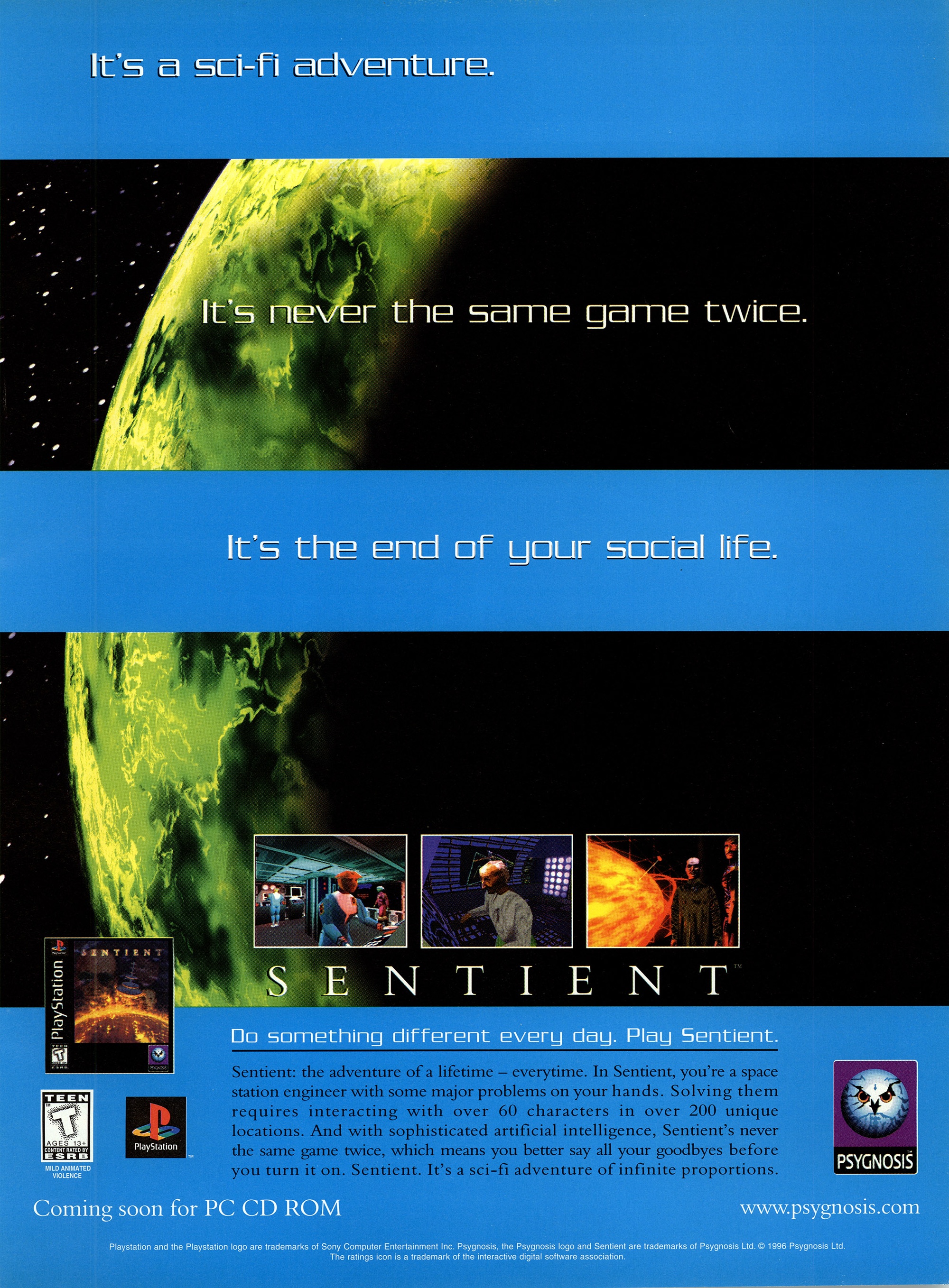 Sentient (video game, multiple endings, science fiction, epidemic ...