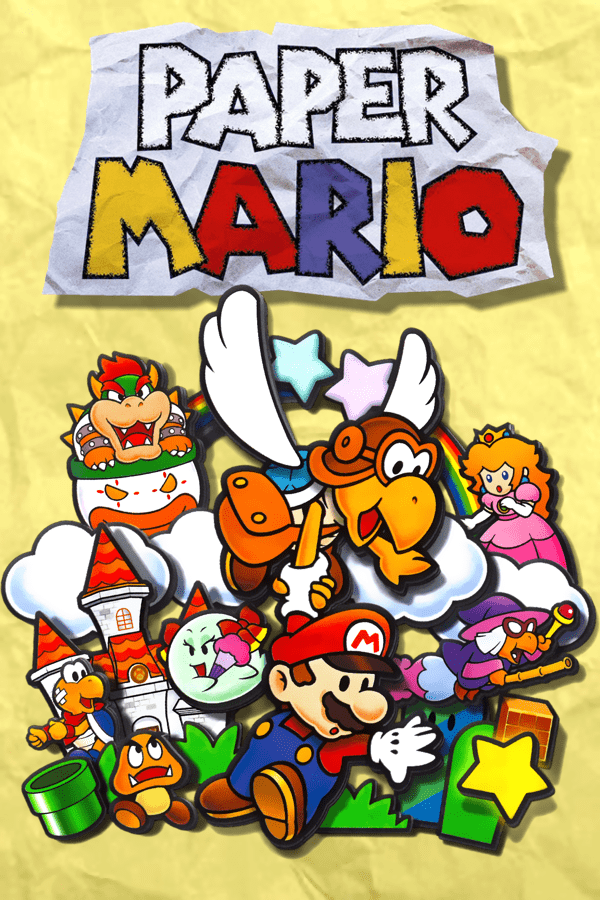 Paper Mario (video game, turn-based RPG, JRPG, fantasy, comedy, item ...