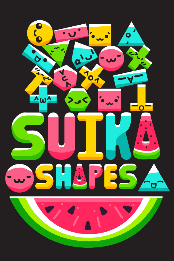 Suika Shapes (video game, physics puzzle, merge, fixed screen) reviews ...