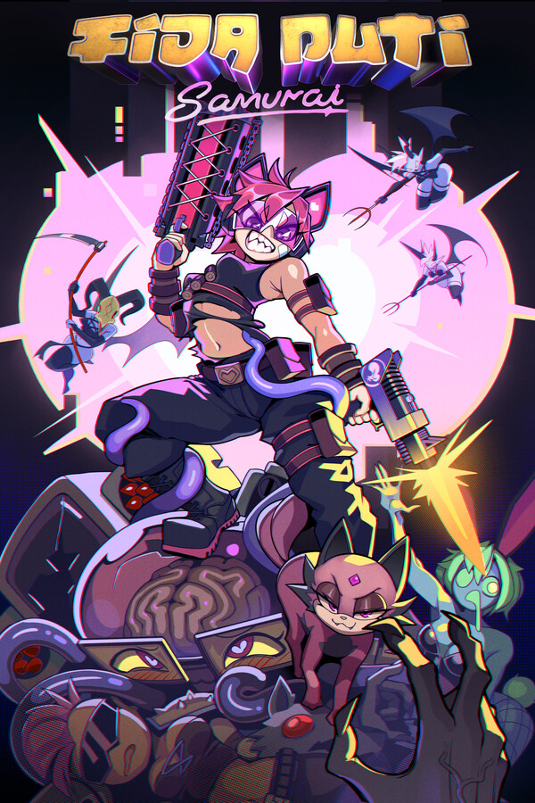 Fida Puti Samurai (video game, first-person shooter, roguelite, retro ...