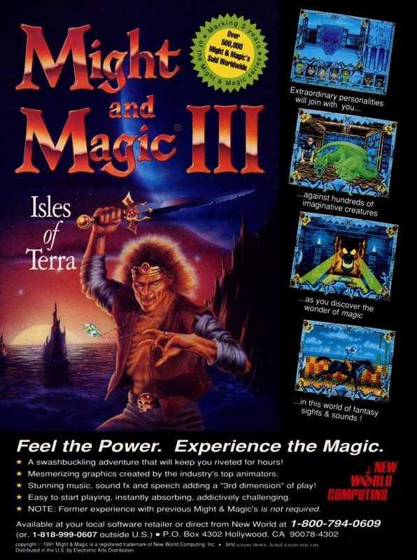 Might and Magic III: Isles of Terra (video game, high fantasy, blobber ...
