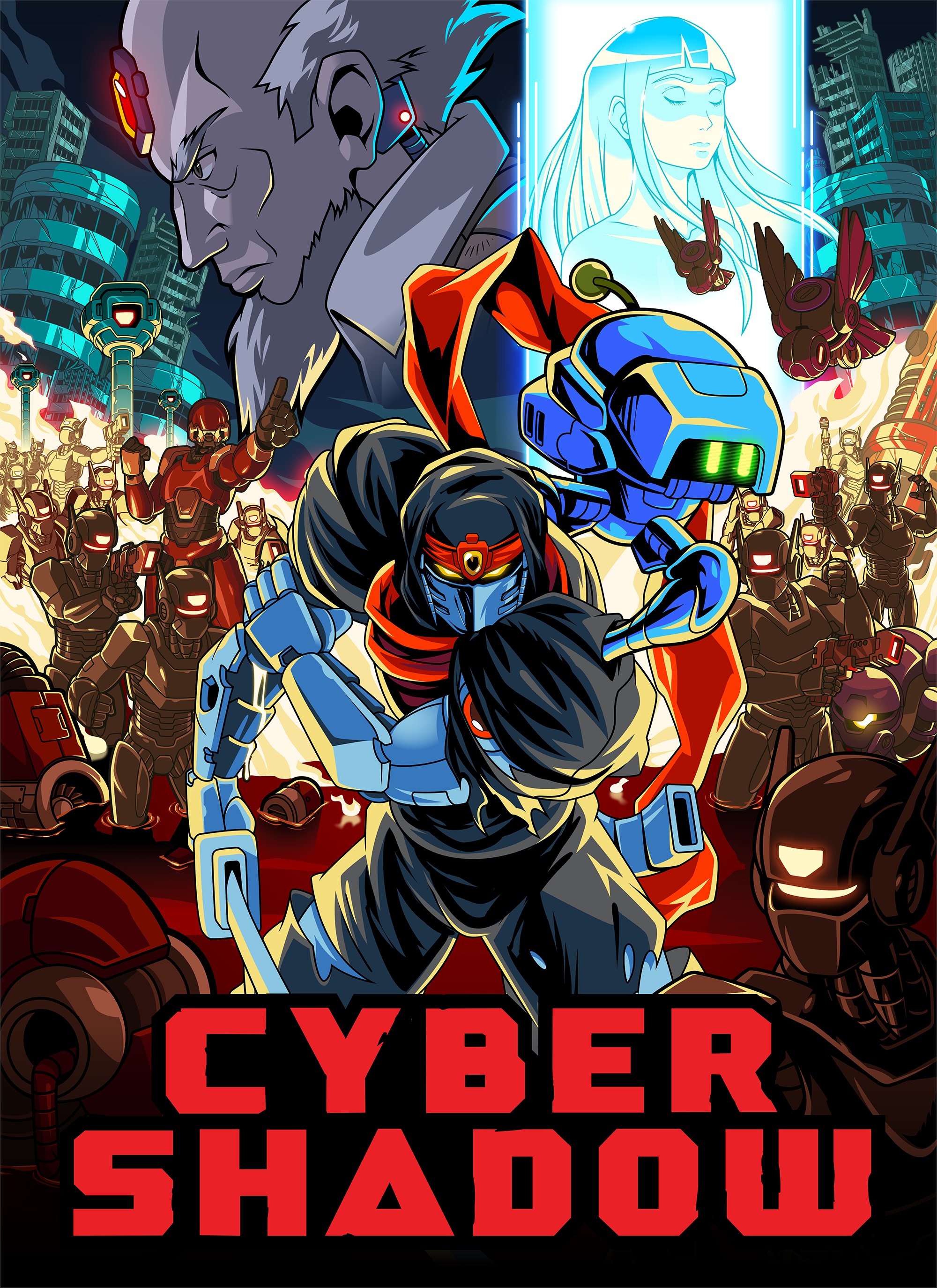Cyber Shadow (video game, ninja, 2D platformer, action, post ...